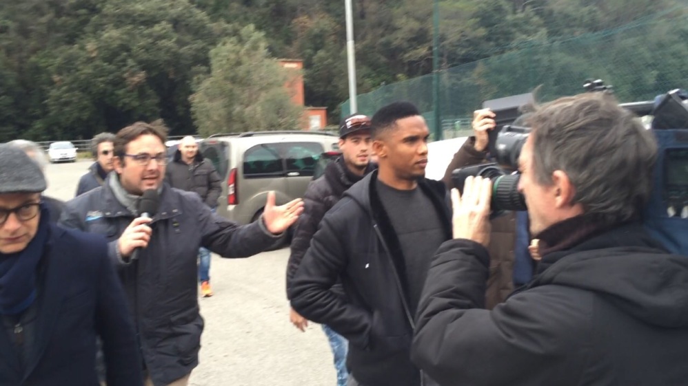 Samp, primo allenamento per Eto'o | Foto - Sportmediaset