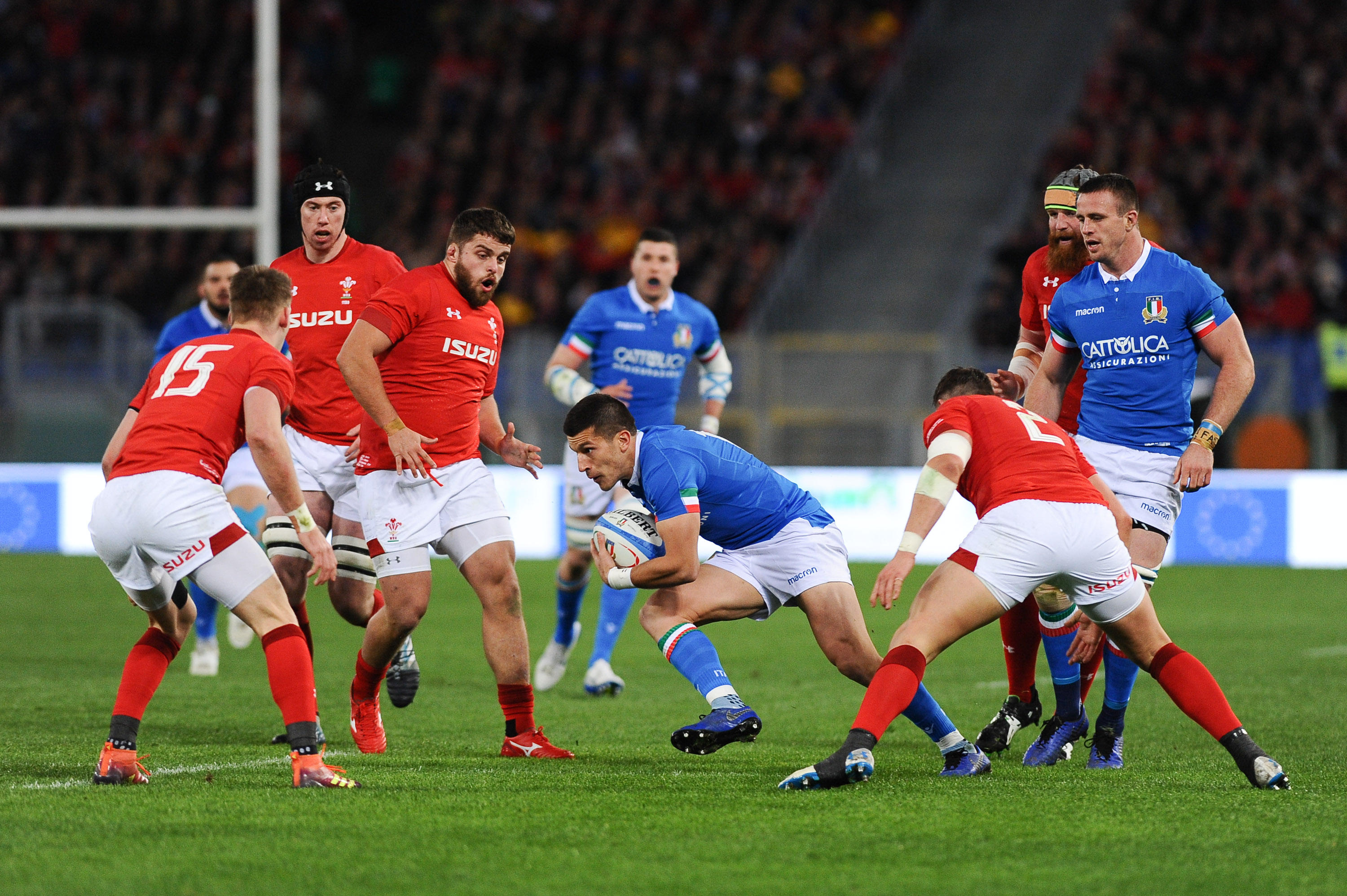Rugby, Italia battuta in casa dal Galles | Foto - Sportmediaset