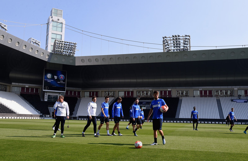 Inter in campo a Doha | Foto - Sportmediaset