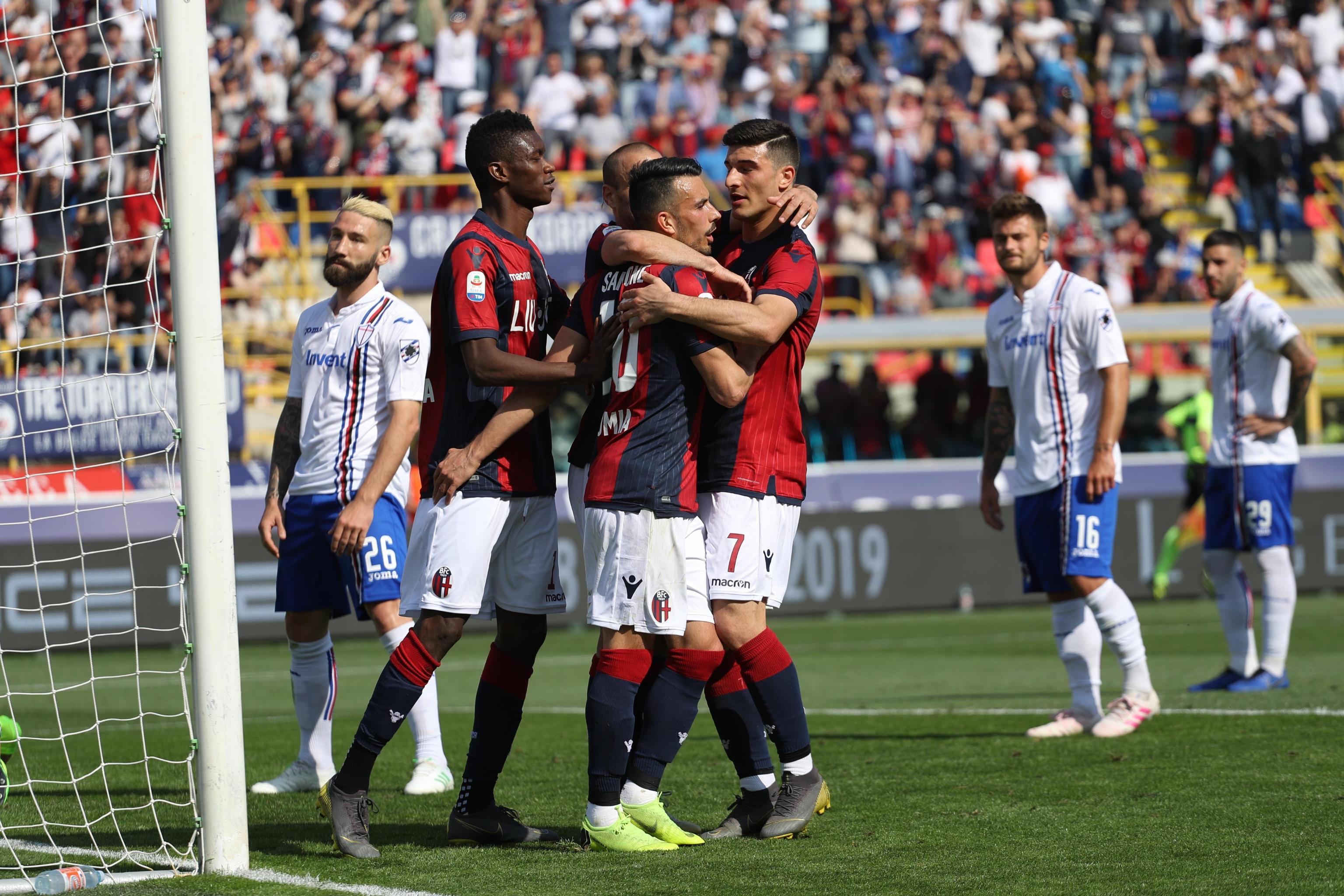 Bologna, tre gol alla Samp | Foto - Sportmediaset