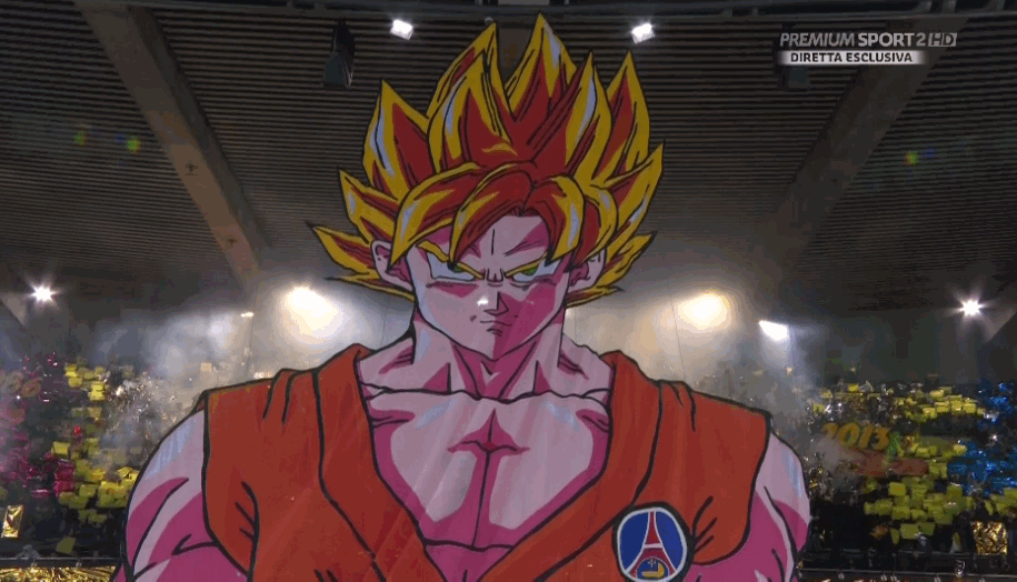 Psg, contro il Marsiglia c'è Goku: le foto della coreografia | Foto ...